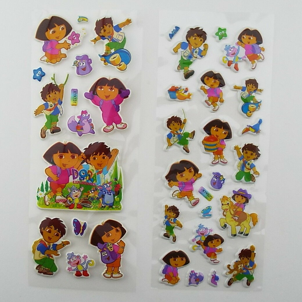 Self Adhesive Dora The Explorer 3d Puffy Stickers Card Craft BUY 1 2 ...