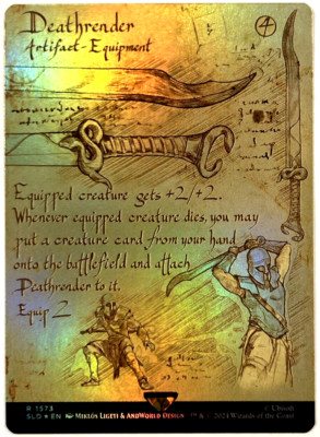 MTG Deathrender RAINBOW FOIL Secret Lair Drop Series 1573 NM | eBay