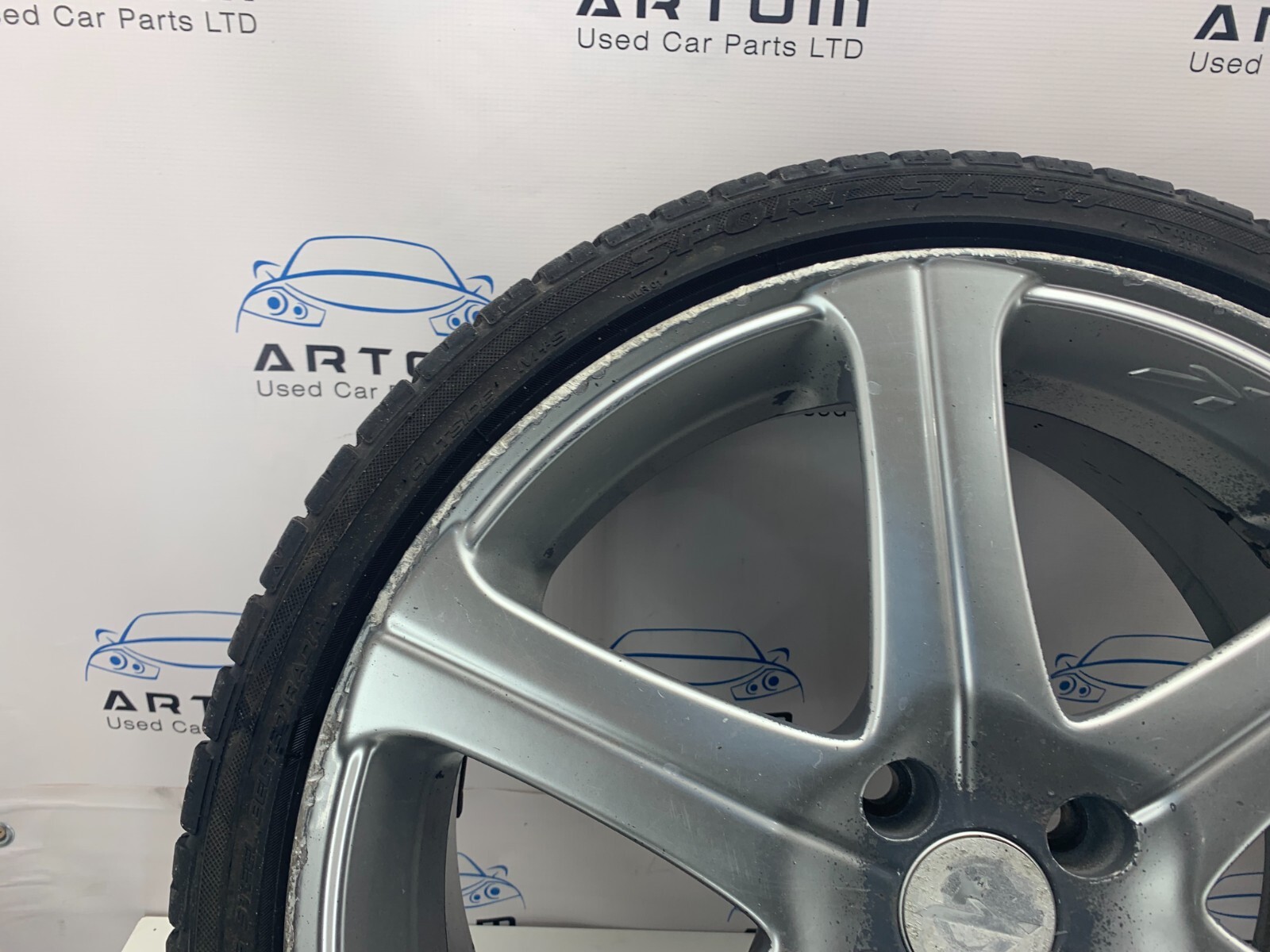 MINI COOPER S R50 R52 R53 18" INCH ALLOY WHEELS WITH BAD TYRES FULL SET ...