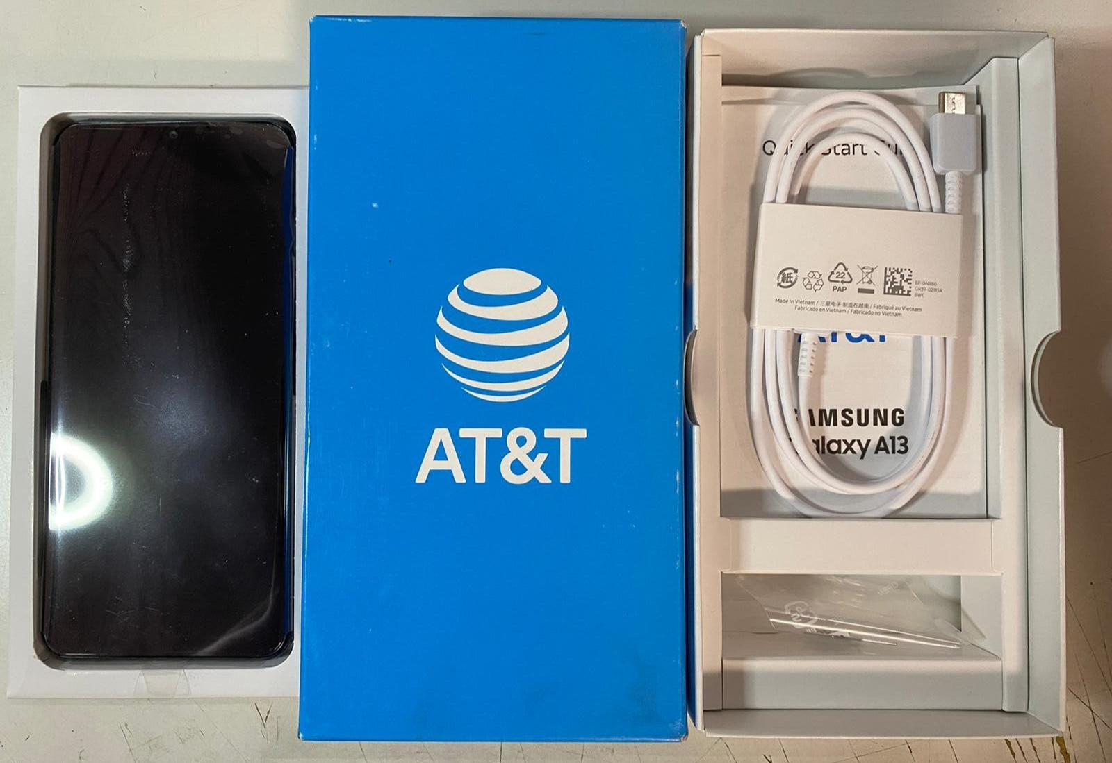 Lot of 12 Samsung Galaxy A13 LTE Black 32gb AT&T Locked (SM-A135U) Open ...