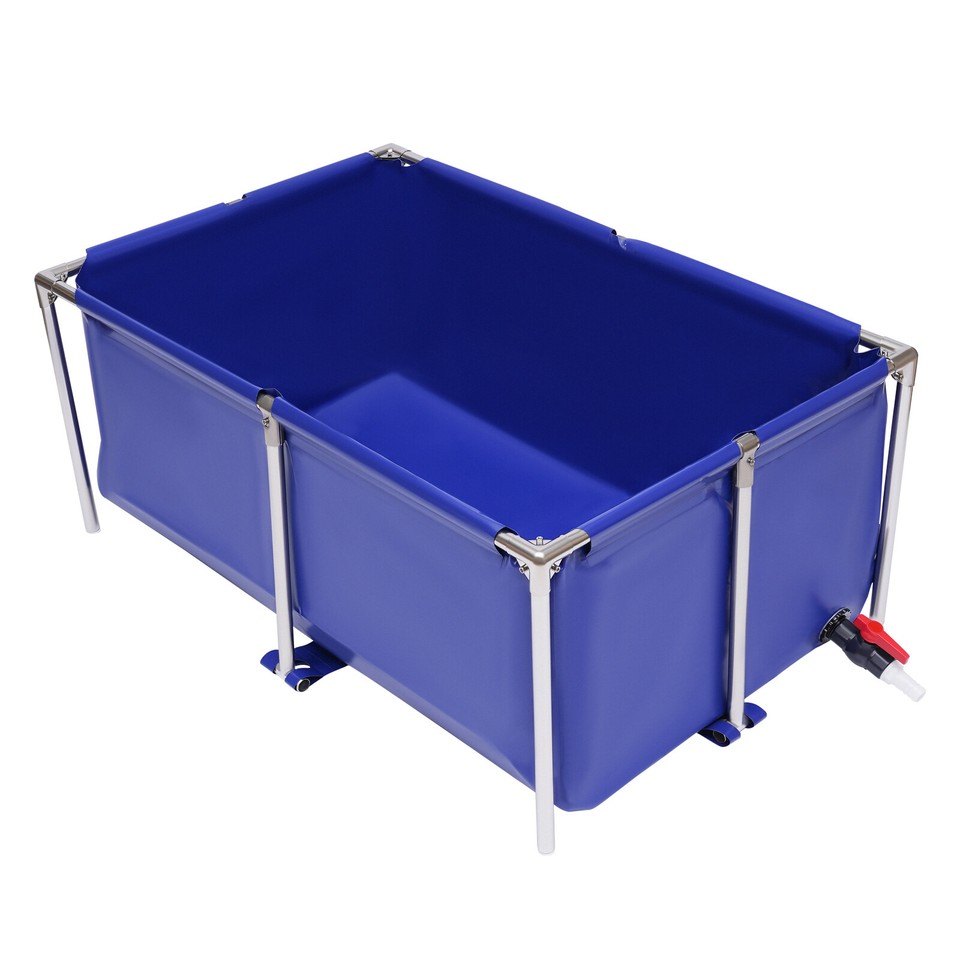 Fish Pond Fish Aquarium Fish Tank Canvas Blue Cuboid Small Above Ground ...