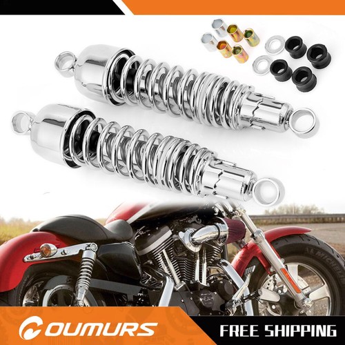 13" Chrome Heavy Duty Rear Shocks for Harley CVO Road Glide FLTRXSE ...