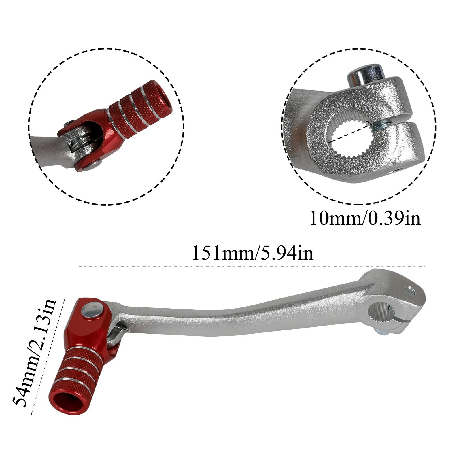 11mm Gear Shifter Shift Lever fr Dirt Pit Bike Go Kart 90cc 110cc 125cc ...