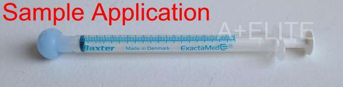 BAXTER BAXA ExactaMed Oral Medicine Dose Syringe Dispenser 1cc/1mL Caps ...