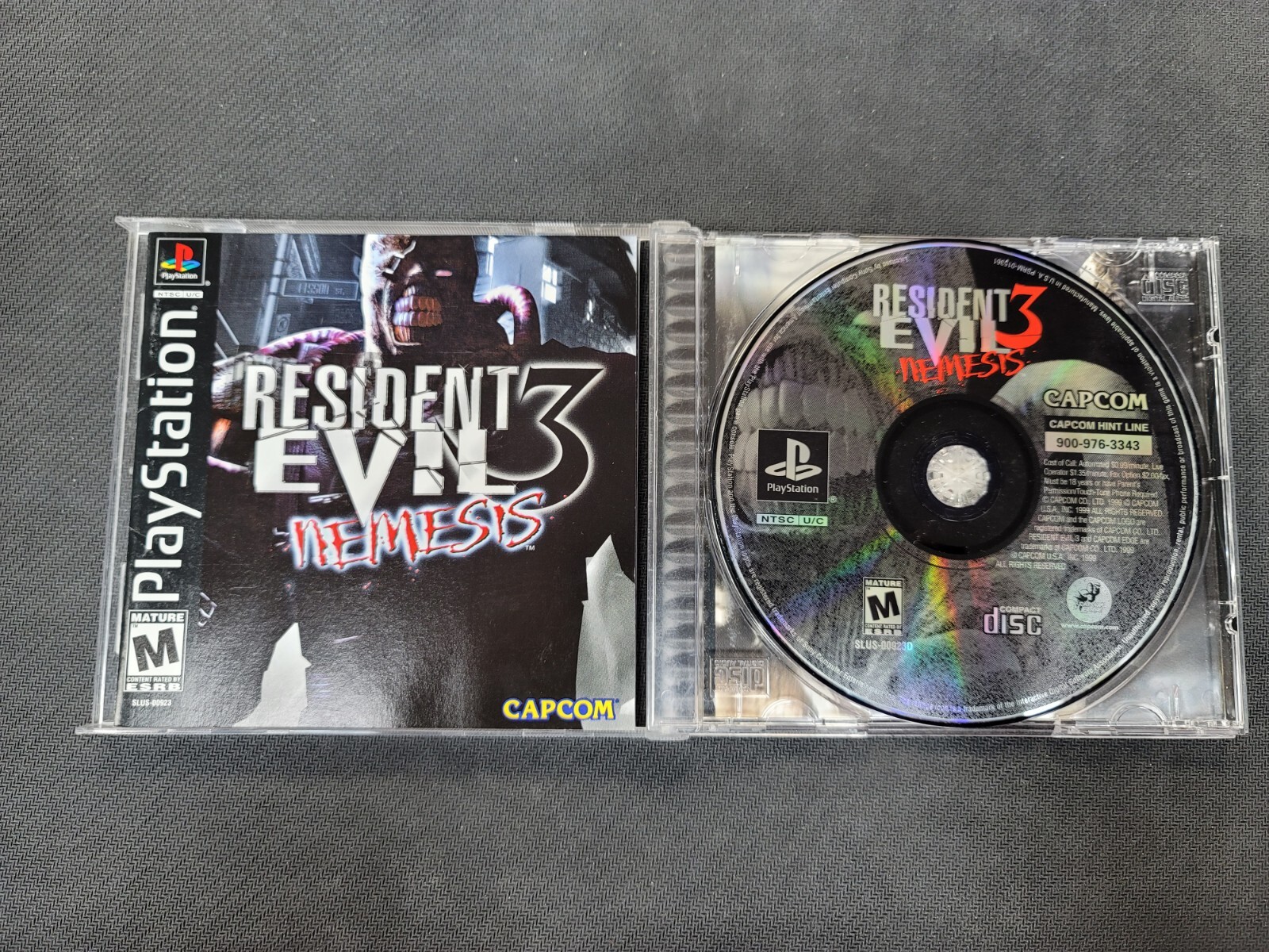 Resident Evil 3: Nemesis Original Release PlayStation 1 PS1 Complete ...