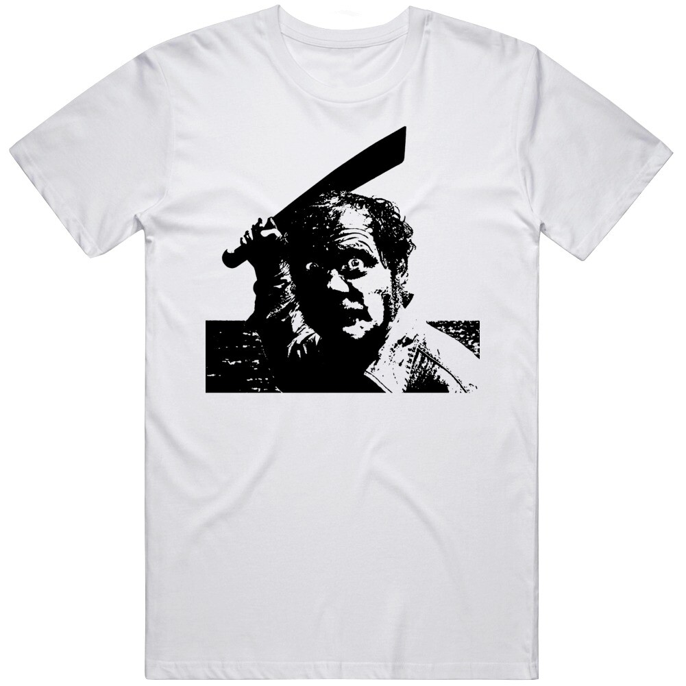 Retro 70s Classic Jaws Captain Quint Machete Movie Fan v3 T Shirt | eBay