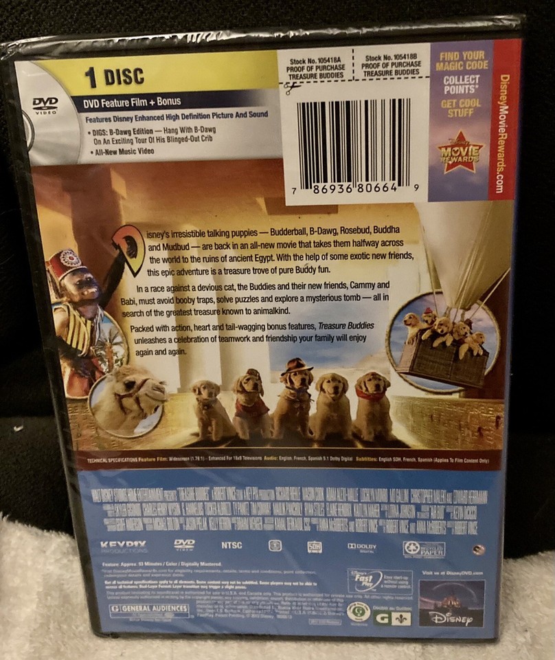 Disney Treasure Buddies - DVD ( BRAND NEW ) | eBay