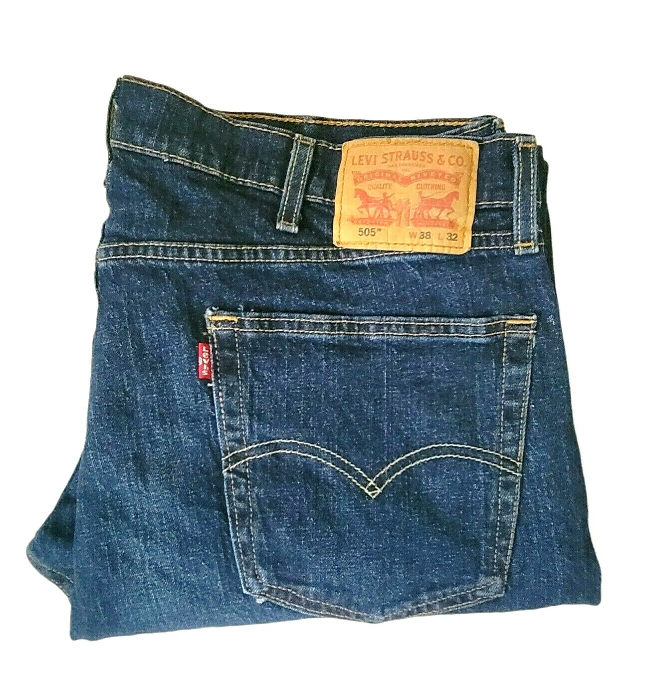 LEVIS 505 Men Regular Fit Jeans Classic Straight Leg … - Gem