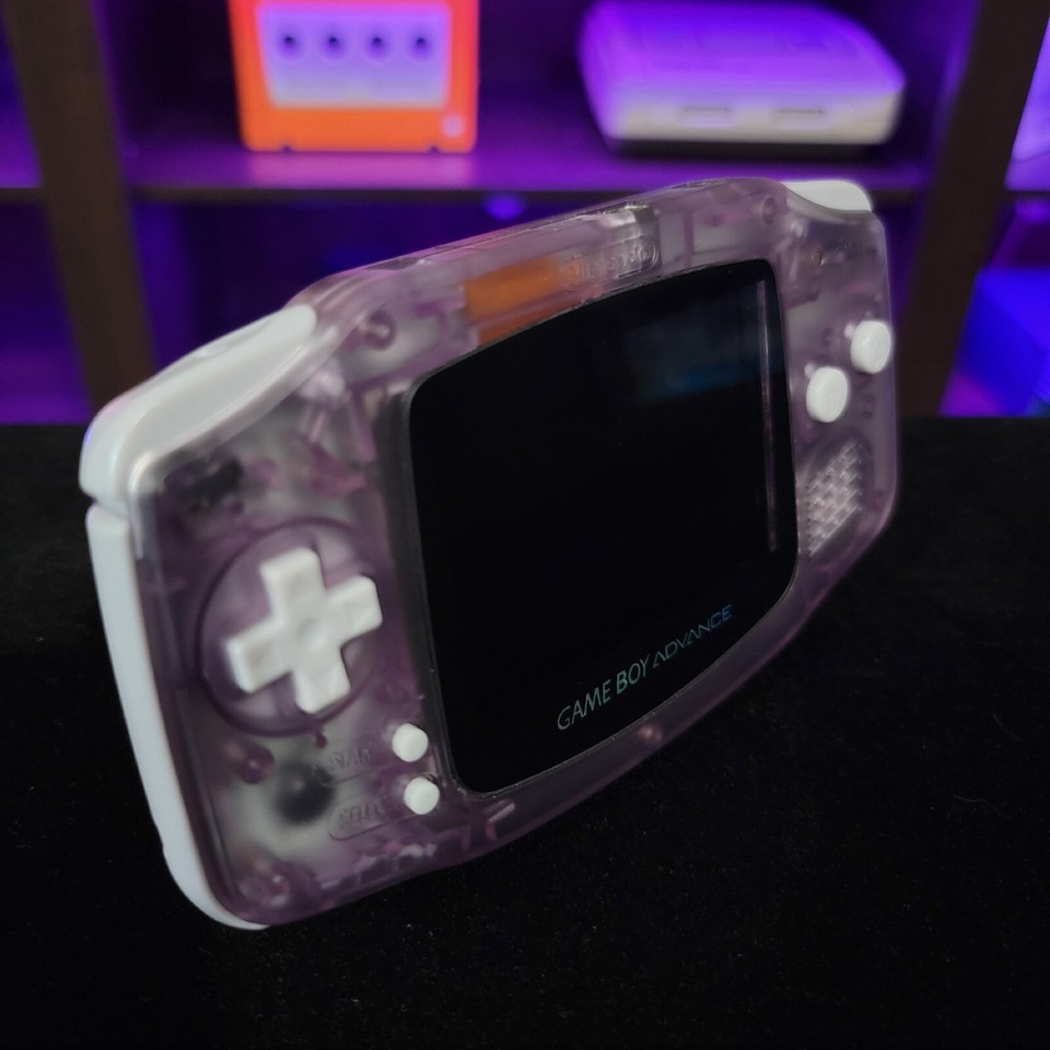 Atomic Purple GameBoy Advance GBA Console with iPS Backlight Backlit ...
