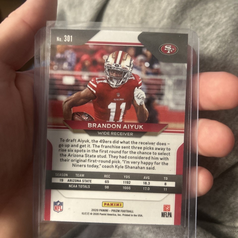 2020 Panini Prizm #301 Brandon Aiyuk RC Rookie Card | eBay