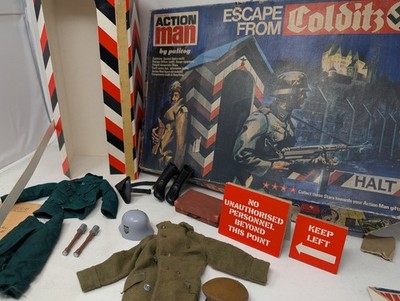 VINTAGE ACTION MAN ESCAPE FROM COLDITZ PALITOY 1970S BOXED, RESTORATION ...
