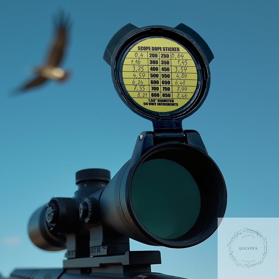 7 Pack Scope DOPE Sticker for Long-Range Shooting- Rifle Scope Sticker ...