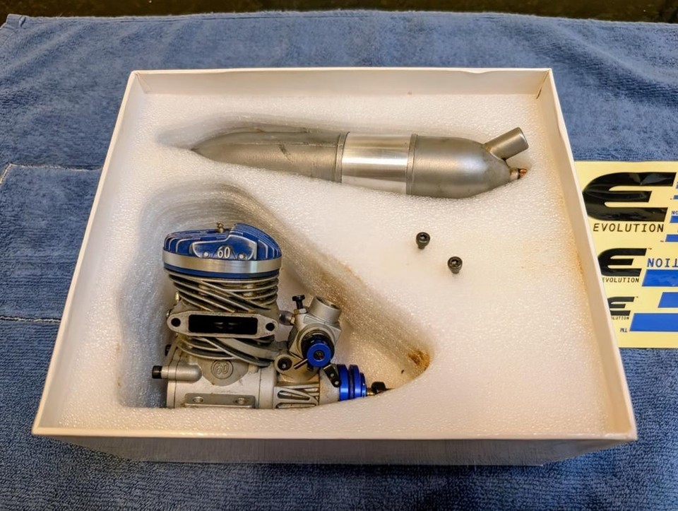 HORIZON EVOLUTION .60 NX 2-STROKE RADIO CONTROL ENGINE W/ MUFFLER AND ...