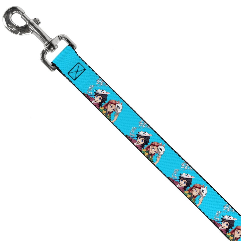 Dog Leash 6-FEET Demon Slayer Giyu and Sabito Warding Mask Pose Blue ...