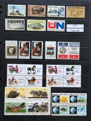 1970 US Commemorative Year Set #1387-90, 1405-22 MNH FREE SHIPPING | eBay