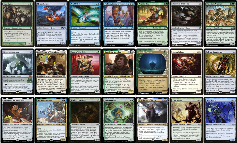 Brenard, Ginger Sculptor FOOD GOLEM TOKENS Magic MTG Custom Commander ...