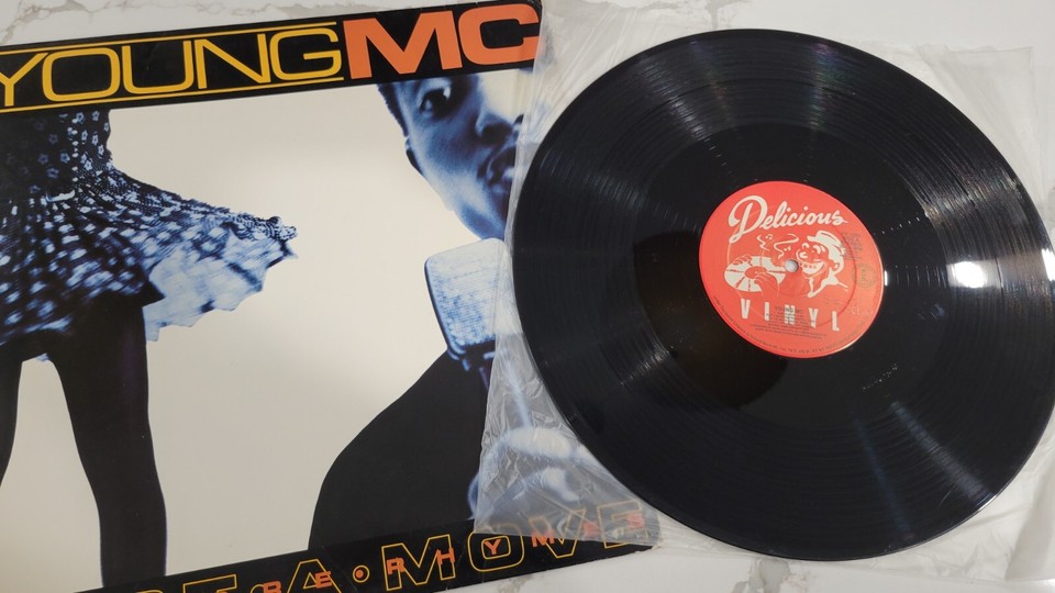 Young MC - Bust A Move Vinyl Single - 1989 - Delicious Vinyl DV 1005 | eBay