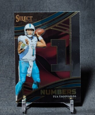 Tua Tagovailoa Numbers Insert 2023 Select Football Card #NMB-TTA Miami ...