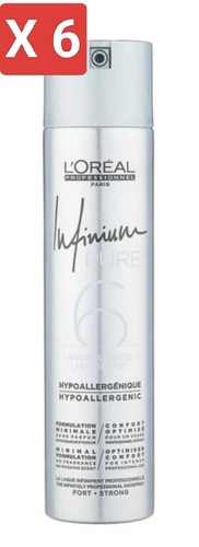 L'Oreal Professionnel Infinium Pure 6 Laques 300 ML Fort Strong - 6 ...