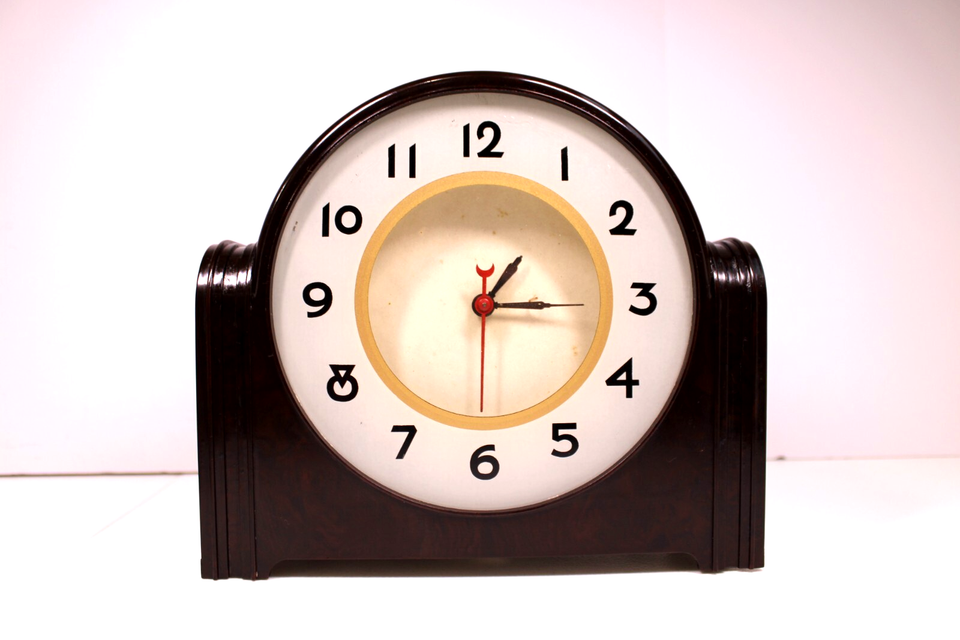 MID CENTURY MODERN LACKNER NEON GLO CLOCK BLUE NEON LIGHT MODEL WORKS ...