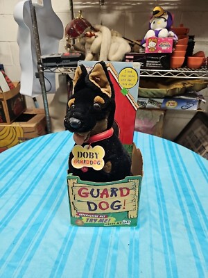 Adorable Commonwealth Interactive Doberman Guard Dog Stuffed Animal | eBay