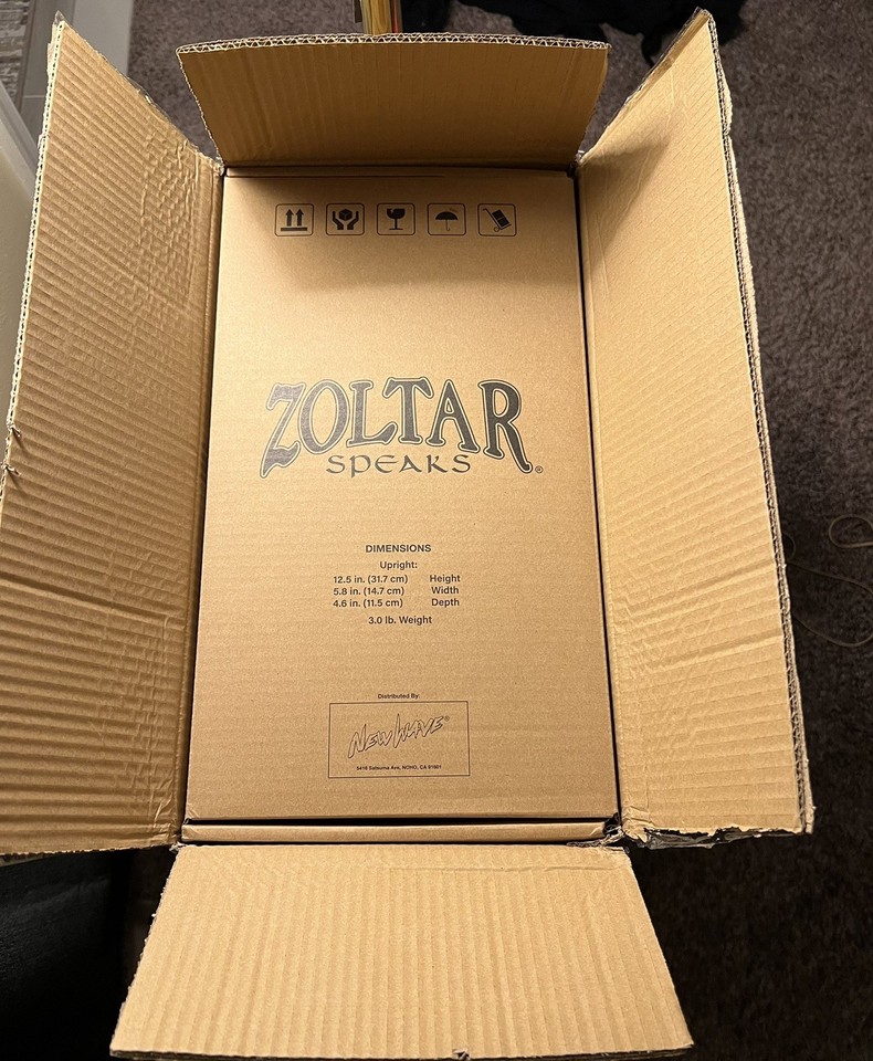 ZOLTAR NEW WAVE FORTUNE TELLING MACHINE 1/6 SCALE NEW SEALED IN BOX ...