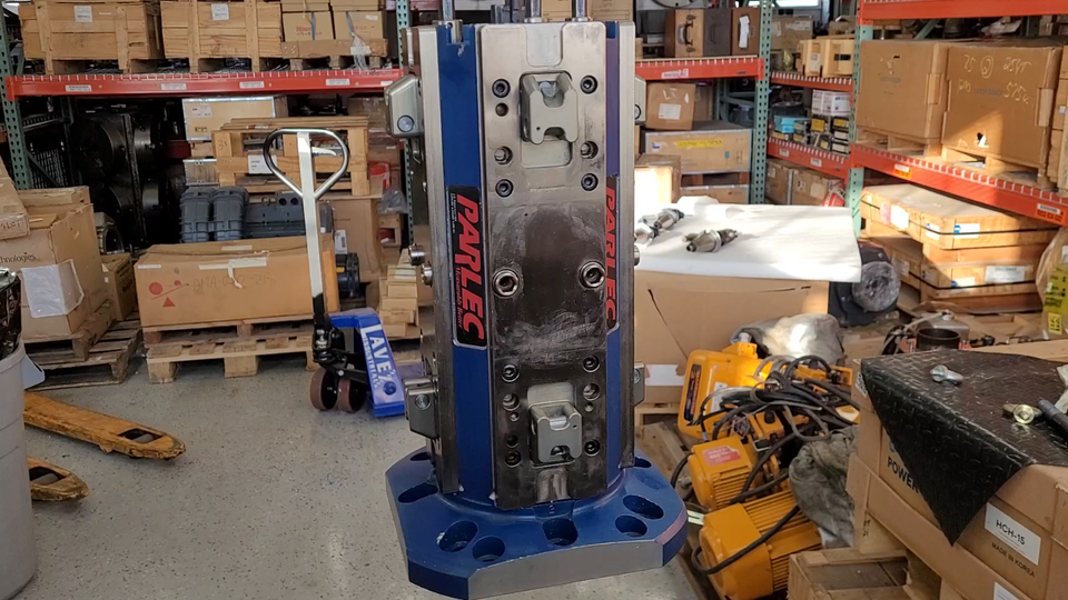 Parlec Tombstone with 4" vises, Horizontal Machining, with aluminum jaw ...
