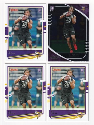 (4 CARD LOT) 2020 KJ K.J OSBORN Rookie RC LOT Minnesota Vikings MIAMI ...