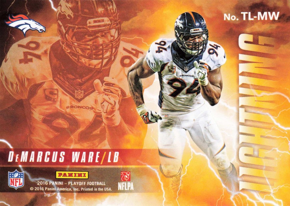 2016 Panini Playoff #TL-MW Von Miller DeMarcus Ware Thunder and ...