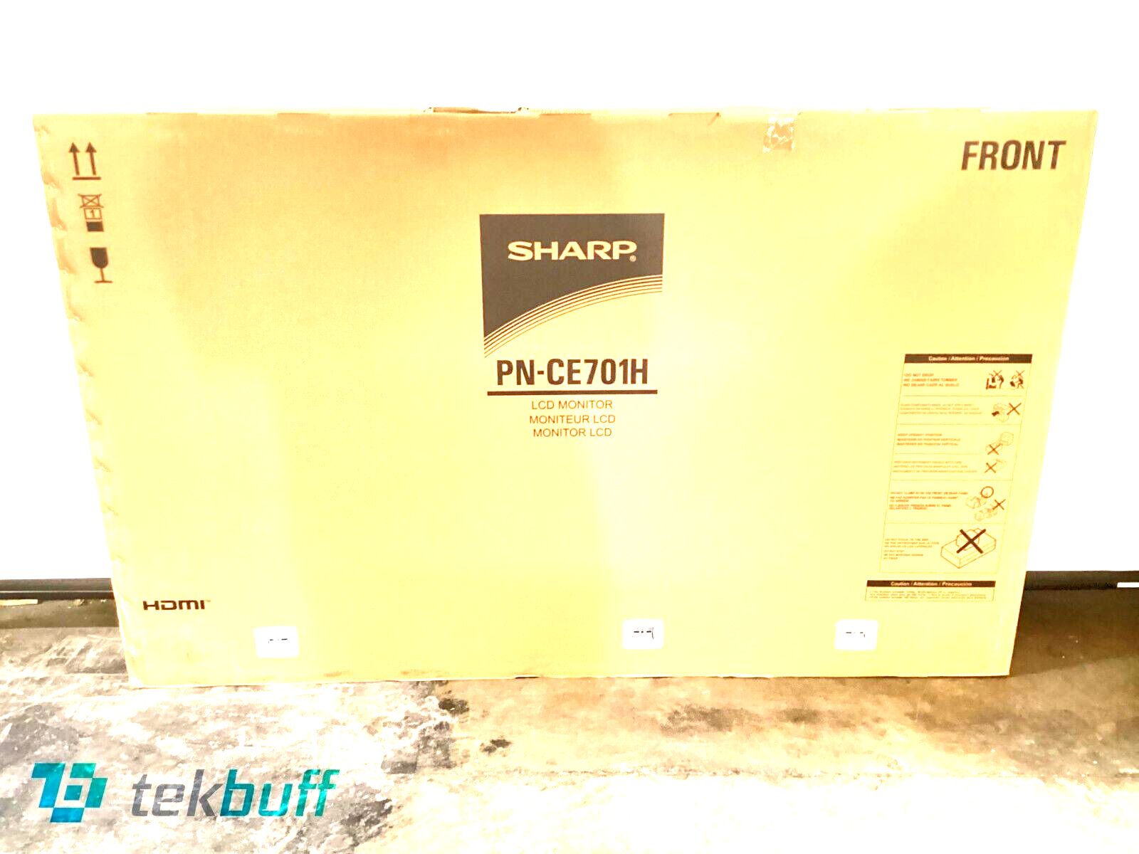 Sharp 70" AQUOS Touchscreen 4k UHD Display Pn-ce701h Interactive Board ...