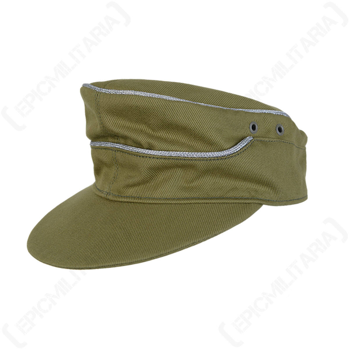 WW2 German Army DAK Officer Cap by Erel - Repro Afrika Korps Hat Silver ...