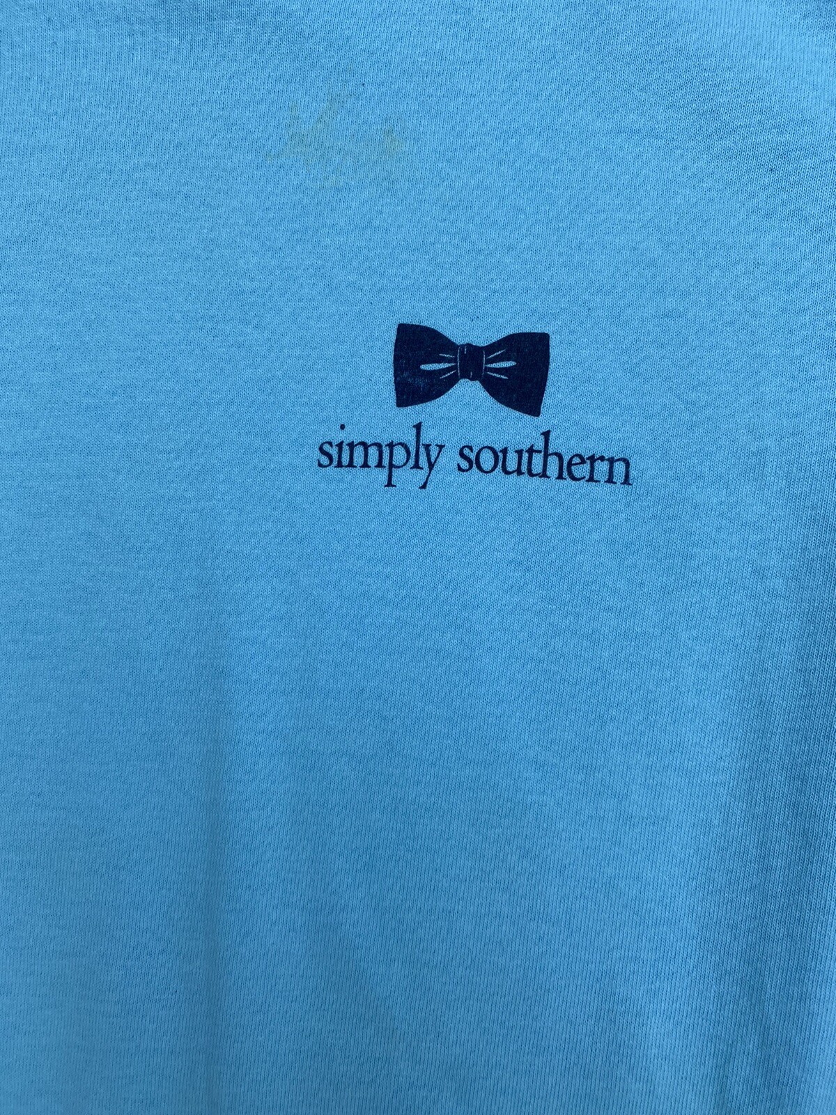 Simply Southern Preppy Aqua Tee SHIRT Size Small - Gem
