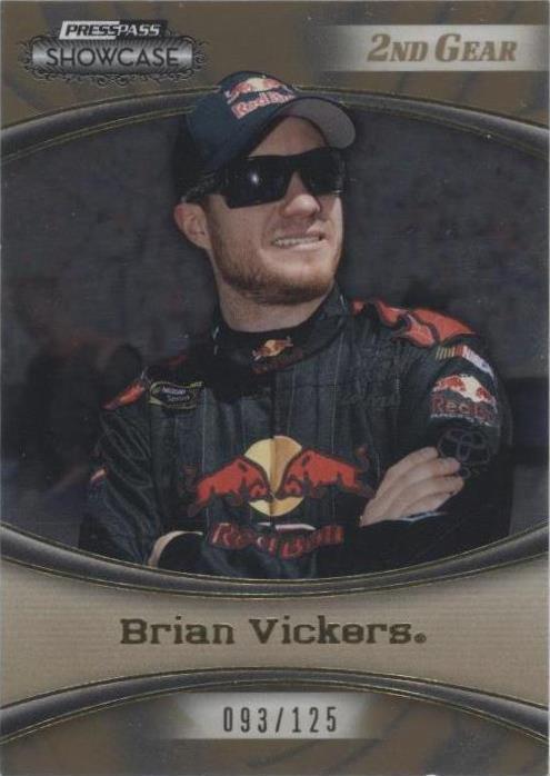 2009 Press Pass Showcase - Brian Vickers #12 2nd Gear /125 for sale ...