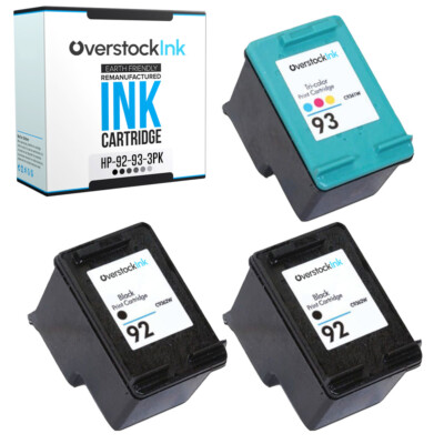 3X Compatible OSI HP 92 and 93 Ink Cartridge for HP PhotoSmart C3180 ...