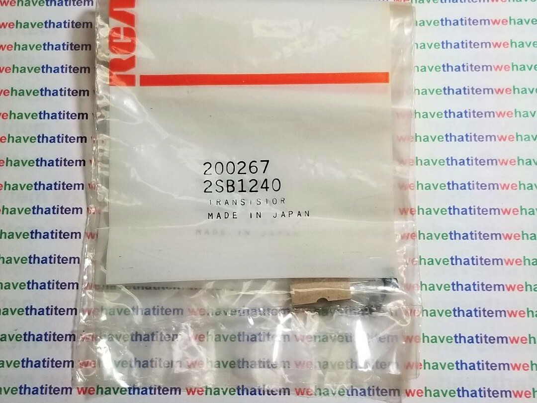 RCA# 200267 / 2SB1240 / B1240 / TRANSISTOR / 2 PIECES (qzty) | eBay