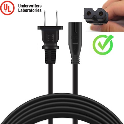 6ft UL AC IN Power Cord Cable For Sony CFS-DW60 CFS-DW80 CFS-W301 CFS ...