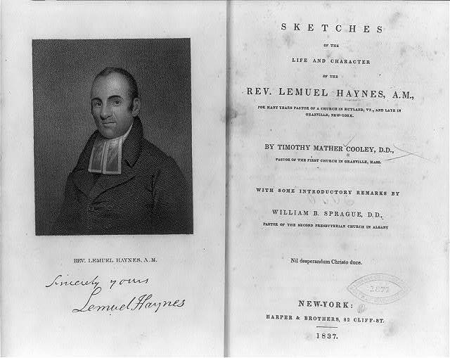 Photo:Reverend Lemuel Haynes,Sketches of the life,1837 | eBay