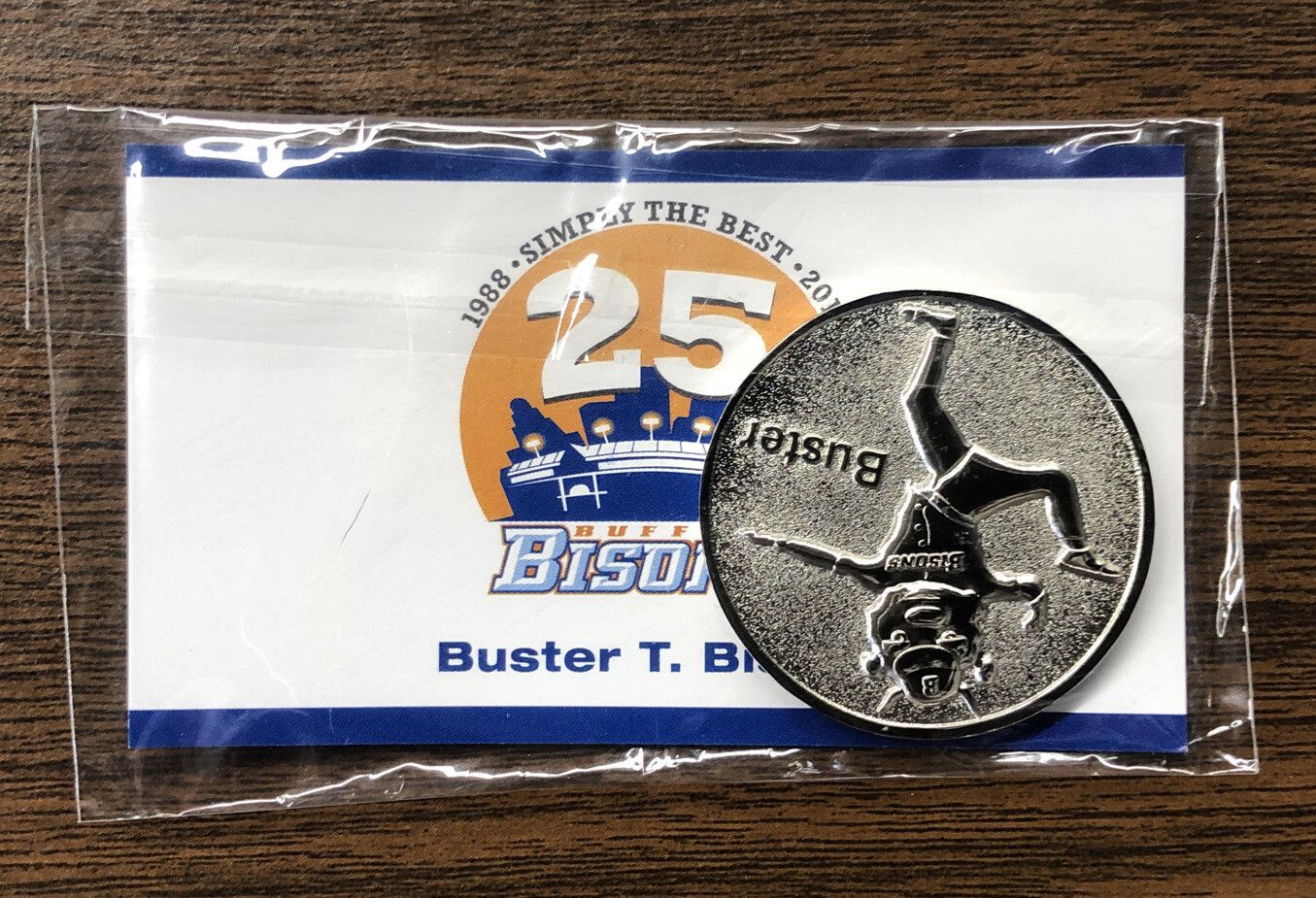 BRAND NEW SEALED NOS 2012 Buffalo Bisons SGA Medallion Coin BUSTER ...