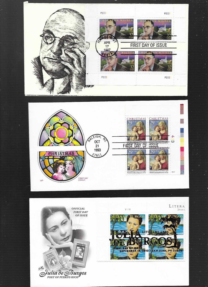 US FDC FIRST DAY COVERS COLLECTION WITH PLATE BLOCK LOT OF 21 | eBay