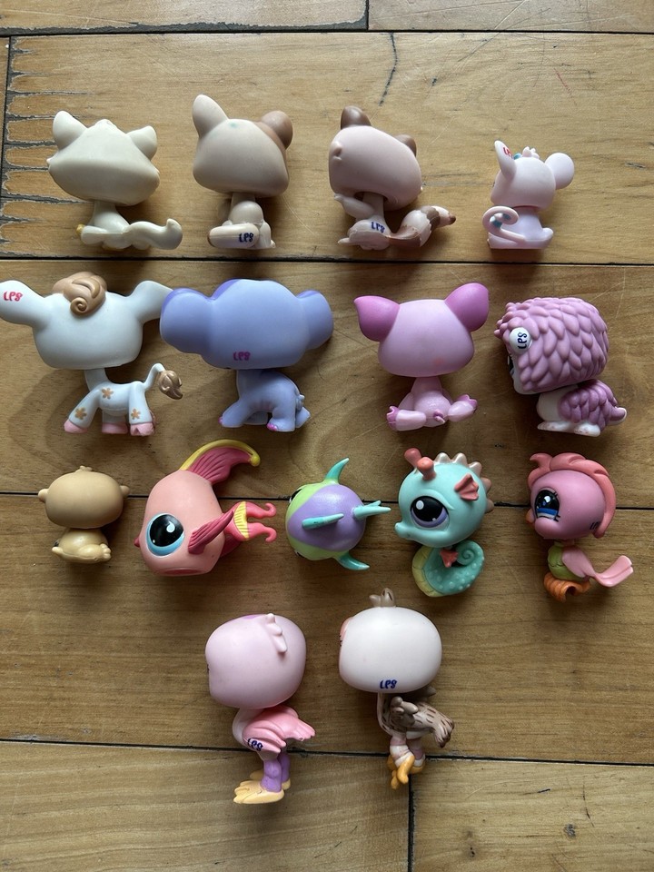 Lps Littlest Pet Shop Lot 15 Pets Generation 2 G2 Cat Bird Fish Animals ...