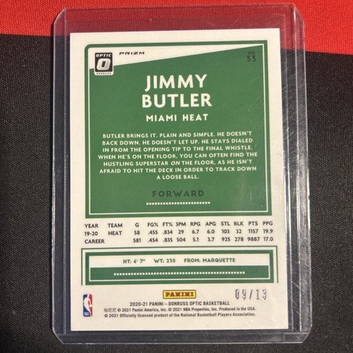 Purple Jimmy Butler /13 NBA Basketball 2020-21 Donruss Optic | eBay