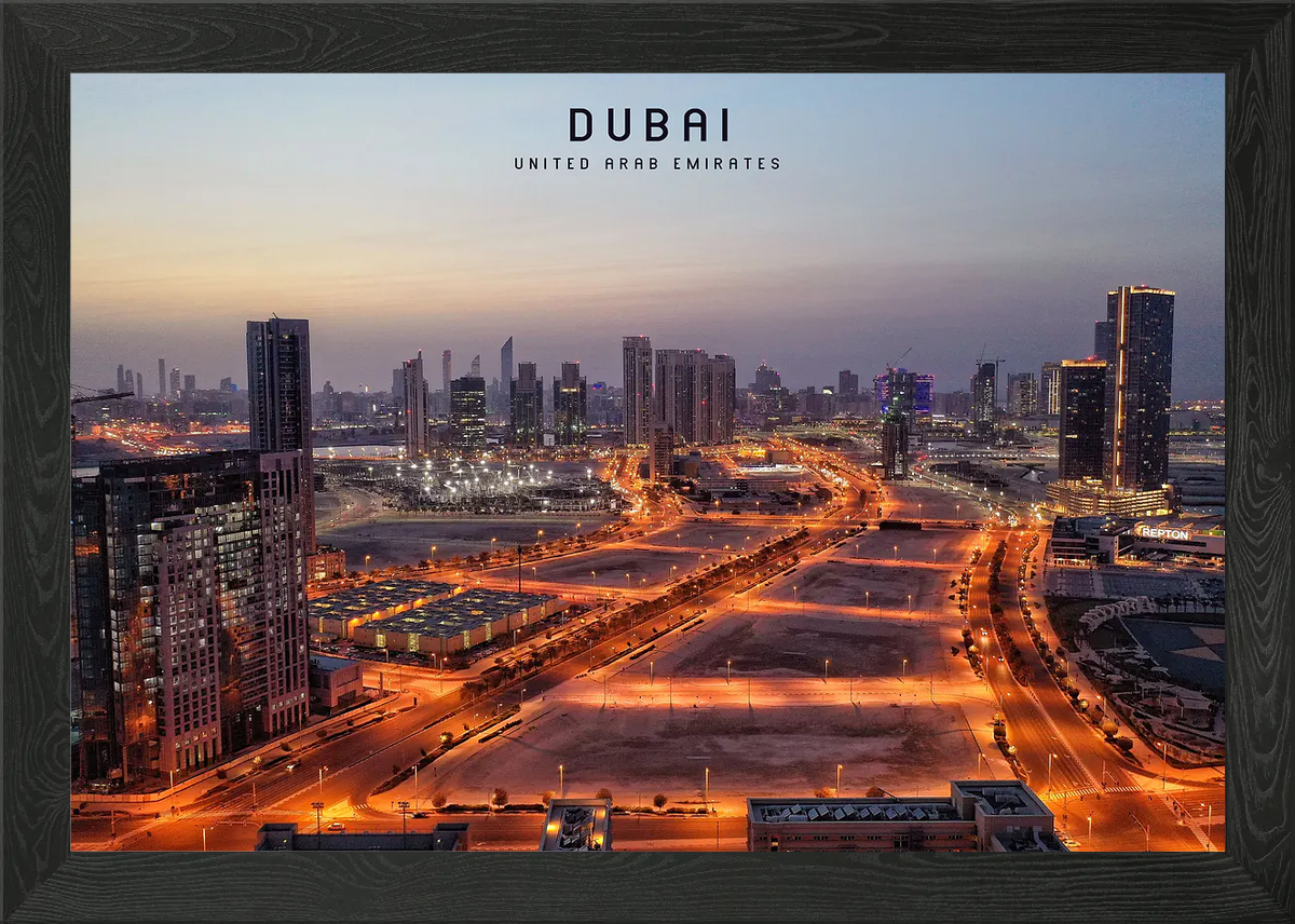 Dubai Framed Wall Art Poster Canvas Print Picture | eBay