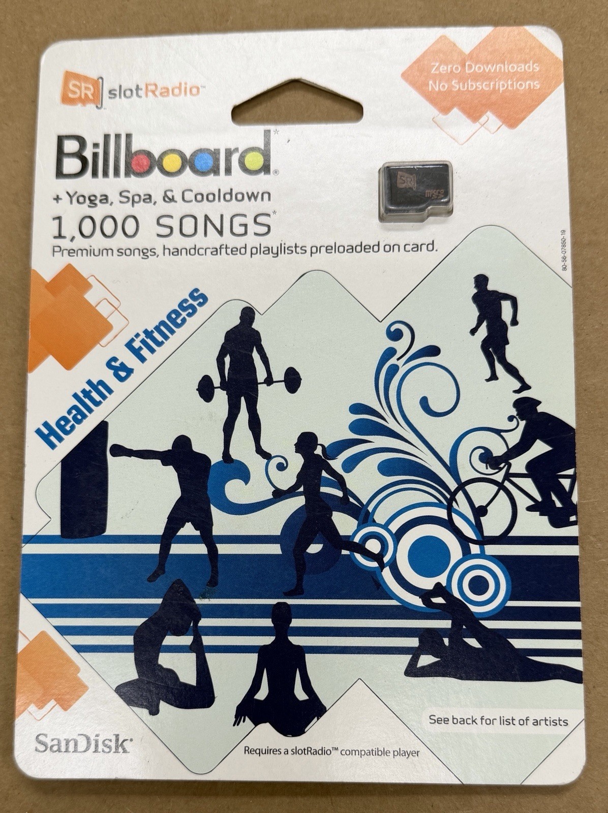 Sandisk SR Slot Radio Billboard 1,000 Songs - Health - Preloaded SD ...