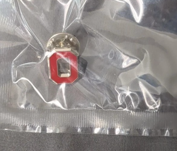 (2) Ohio State Buckeyes O Football Logo Shirt Lapel Hat Pin Button OSU ...