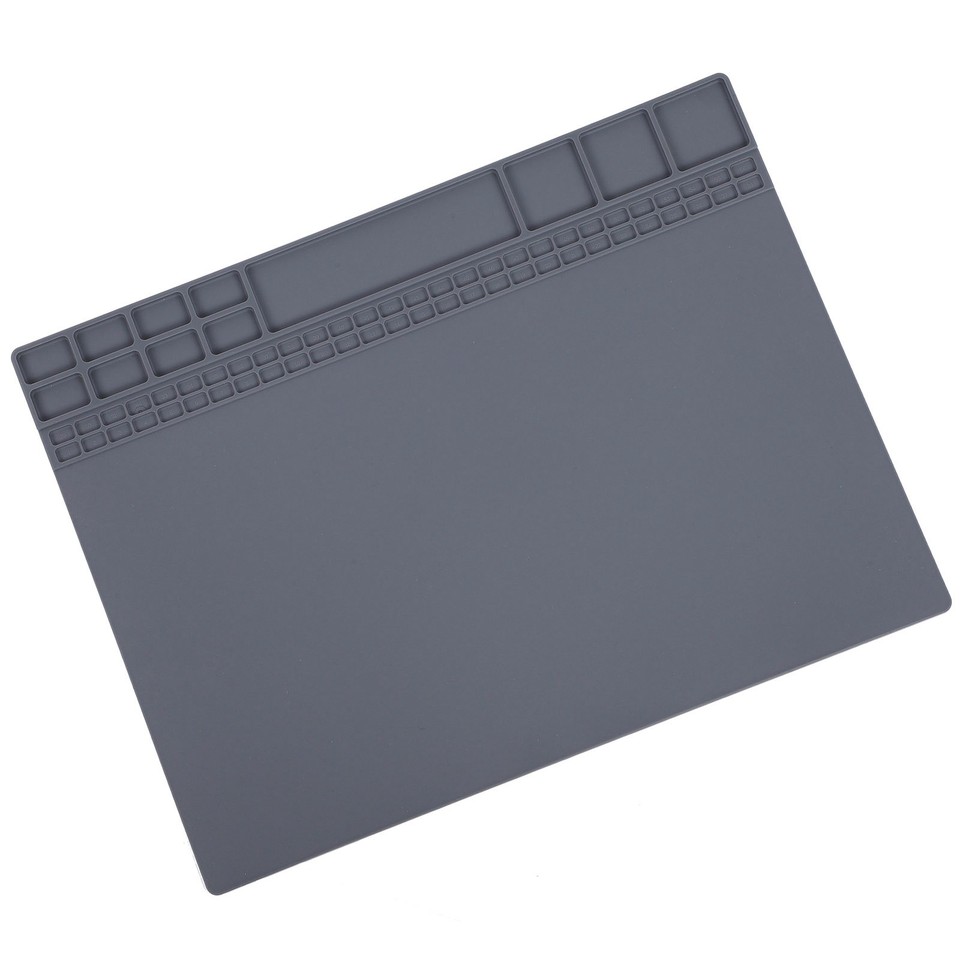 (Grey) Silicone Repair Mat Repair Mat Magnetic Silicone Heat Computer ...