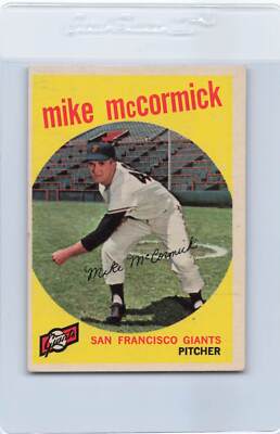 1959 Topps #148 Mike McCormick Giants EX/MT *7310 | eBay