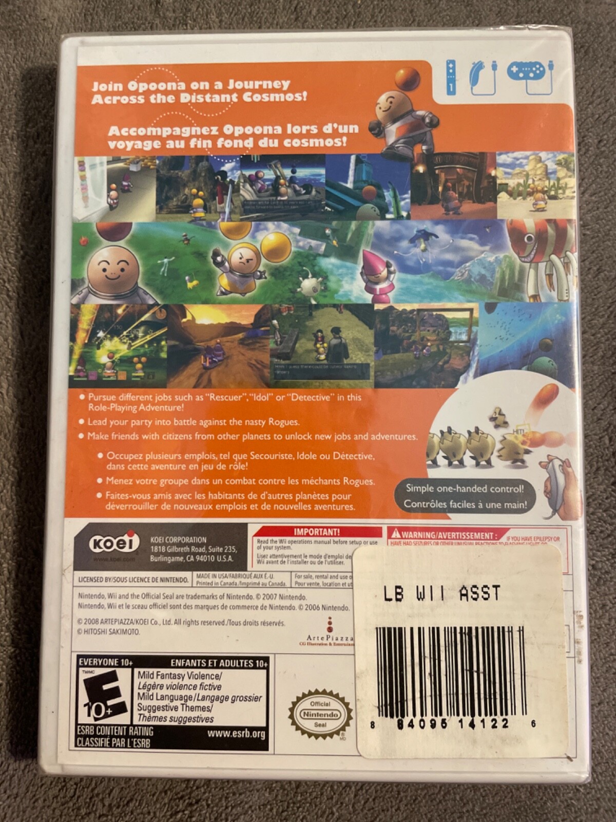 Opoona+%28Nintendo+Wii%2C+2008%29 for sale online | eBay