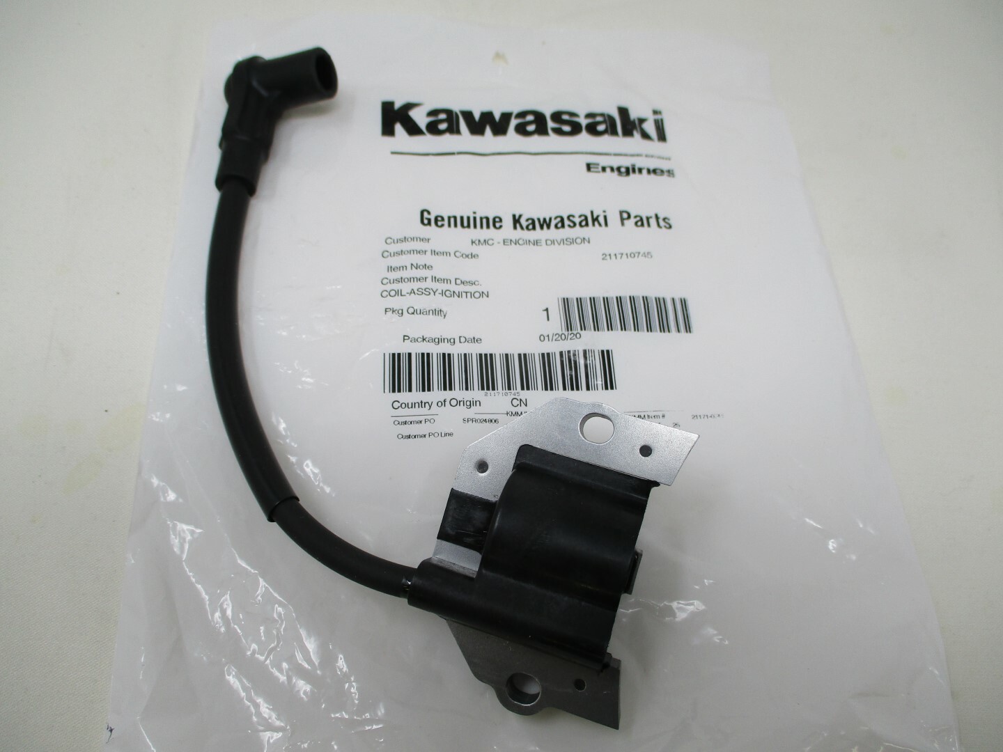 Genuine Kawasaki 21171-0745 Ignition Coil FH601V FH641V FH661V FH680V ...