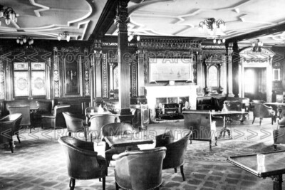 Snn-56 White Star Line, Olympic & Titanic, First Class Smoking Room ...