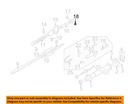 GM OEM Steering Column-Intermed Shaft Nut 11514597 | eBay